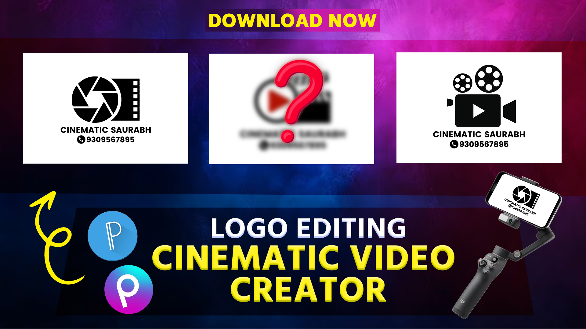Cinematic Logo Editing 2025 – Free PLP, PNG & Creator Pack